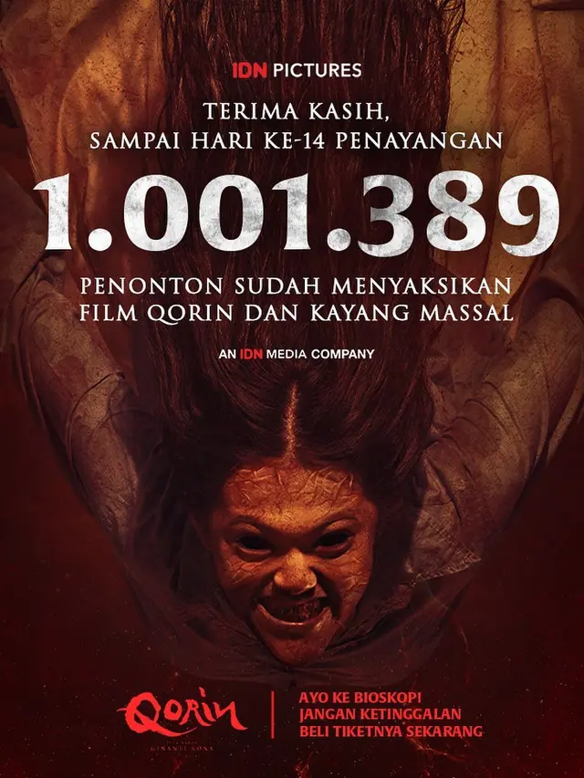 Qorin Tembus 1 Juta Penonton, Jadi Film Indonesia ke-13 yang Ditonton Sejuta Orang Lebih ...