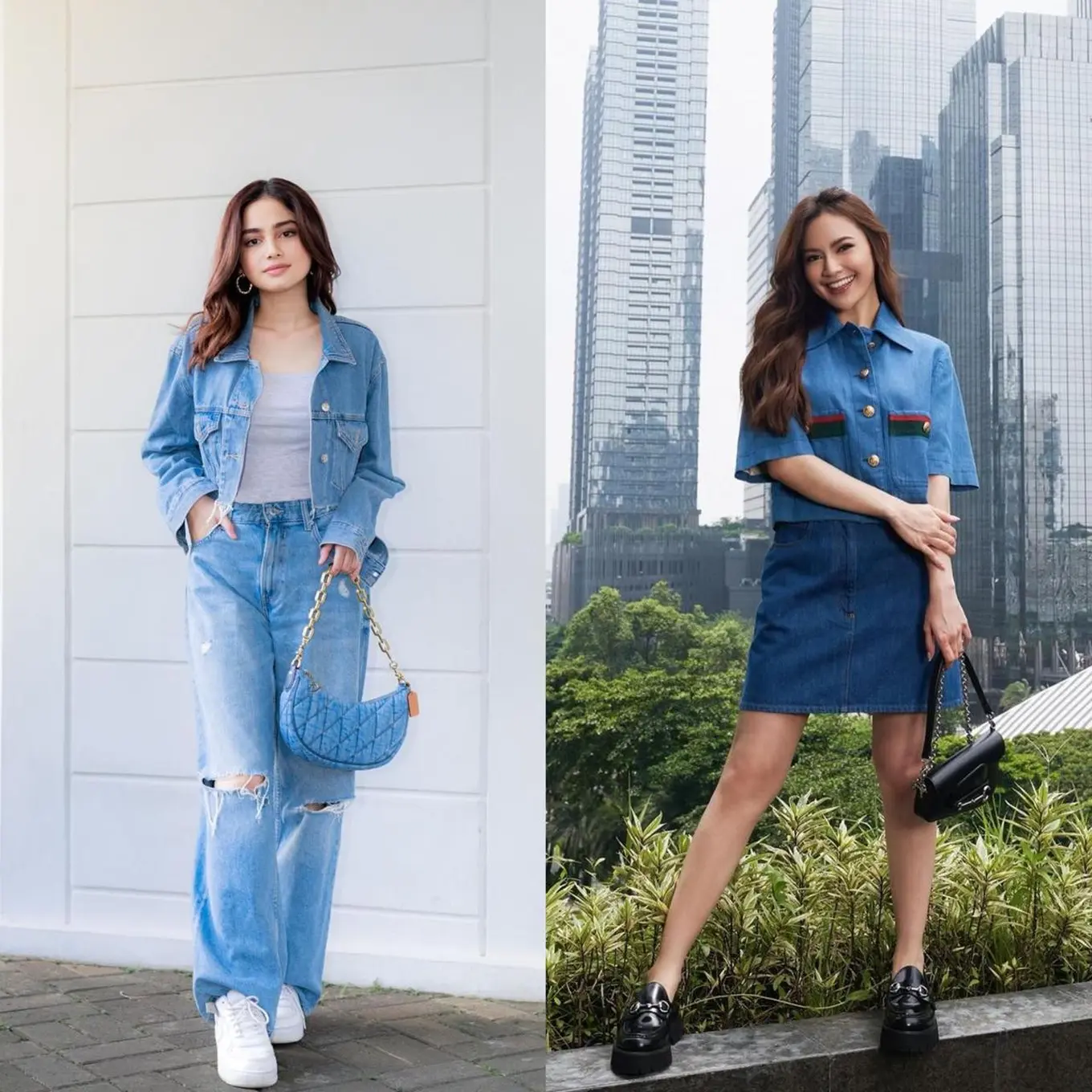 6 Inspirasi Gaya Denim on Denim Stylish dari Syifa Hadju, Mahalini ...