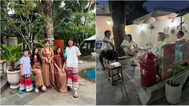 6 Potret Penampilan Keluarga Bimbim di Momen Lebaran, Kehadiran Anggota Slank - Hot Liputan6.com