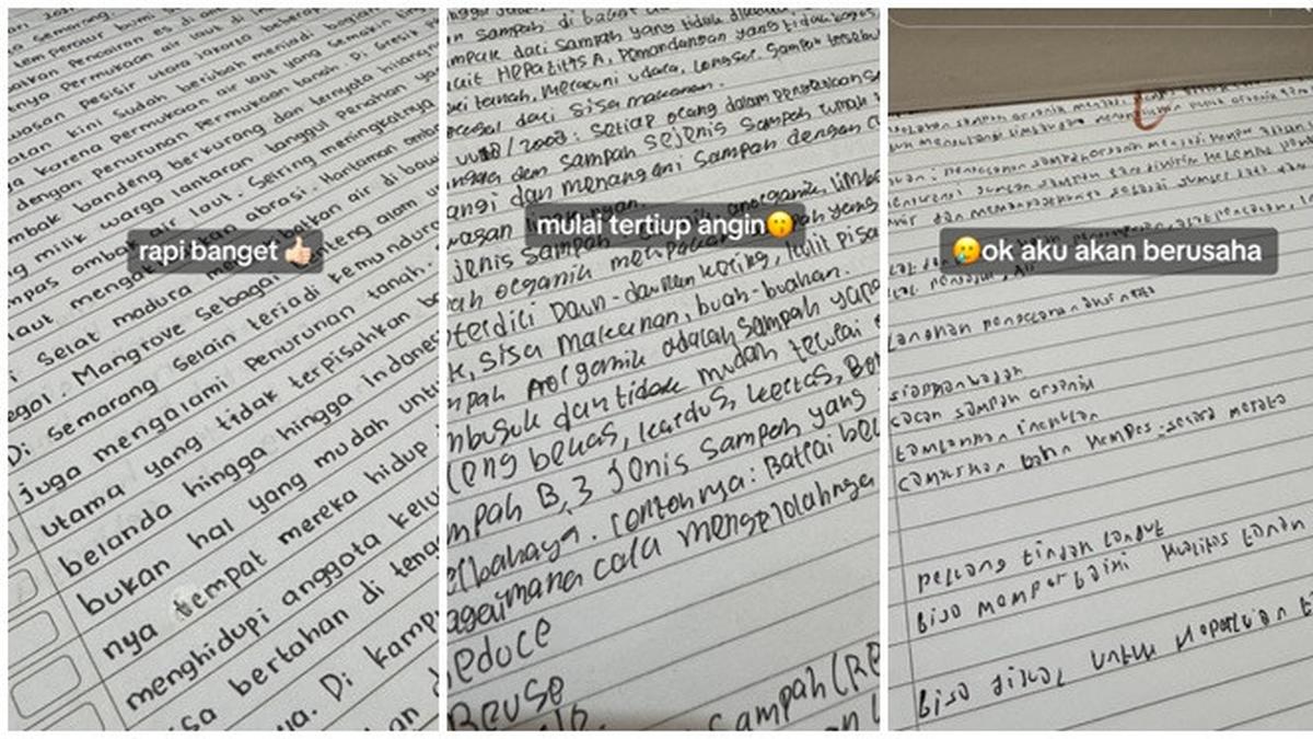 Guru Ini Bagikan Macam-macam Tulisan Tangan Muridnya, 6 Potretnya Unik ...
