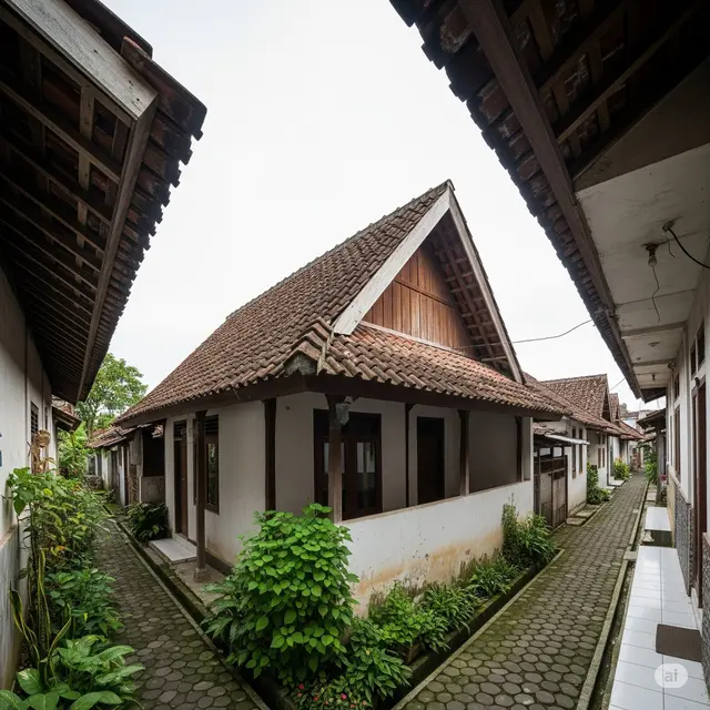 7 Bentuk Atap Teras Rumah Sederhana untuk Hunian di Kampung Padat ...