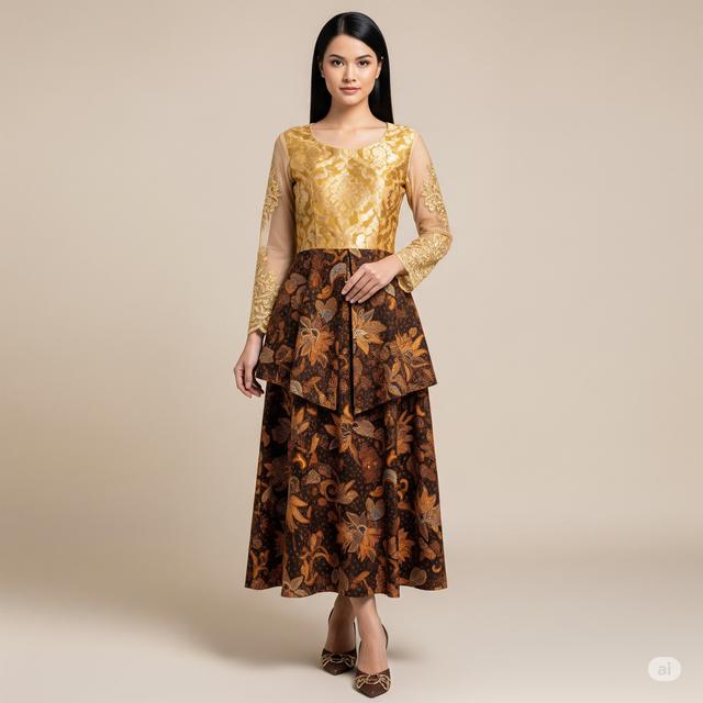 9 Model Gaun Batik Pesta Mewah untuk Acara Spesial, Cocok untuk Semua ...