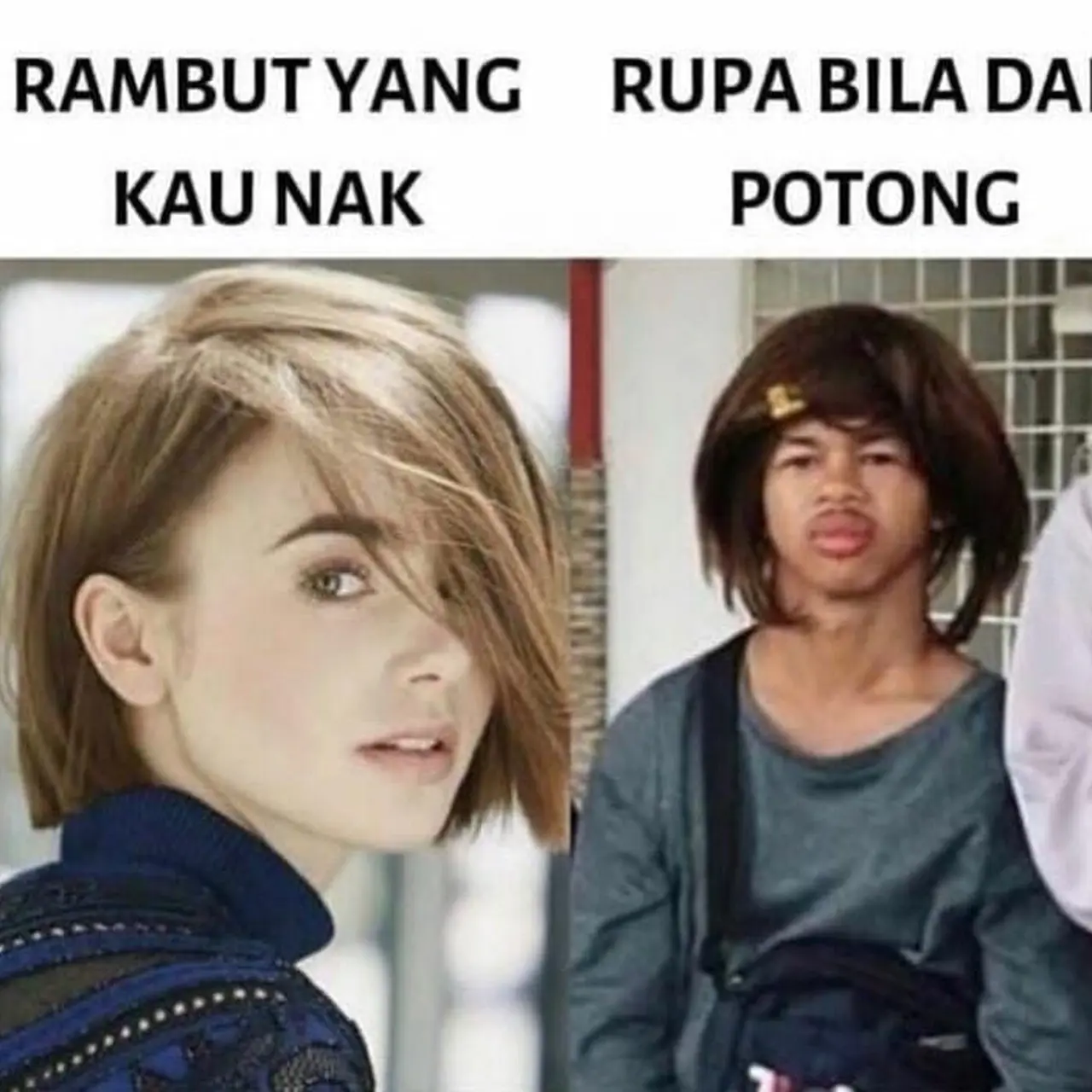 6 Meme Ekspektasi dan Realita Cewek Usai Potong Rambut Ini Bikin Kesal ...