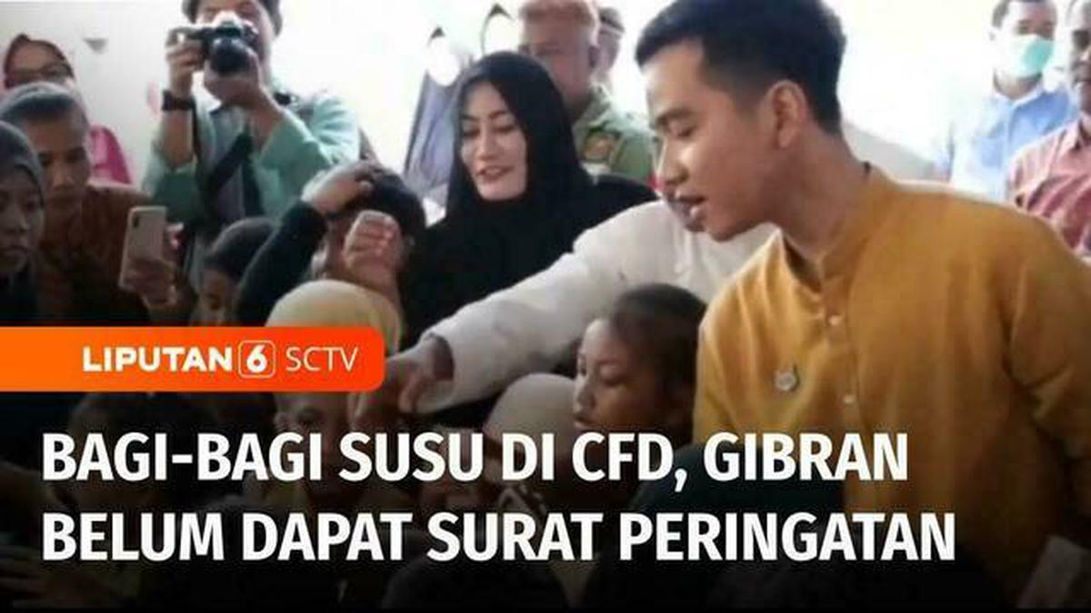 VIDEO: Gibran Akui Belum Dapat Surat Peringatan dari Bawaslu atas Aksinya Bagi-bagi Susu di CFD ...
