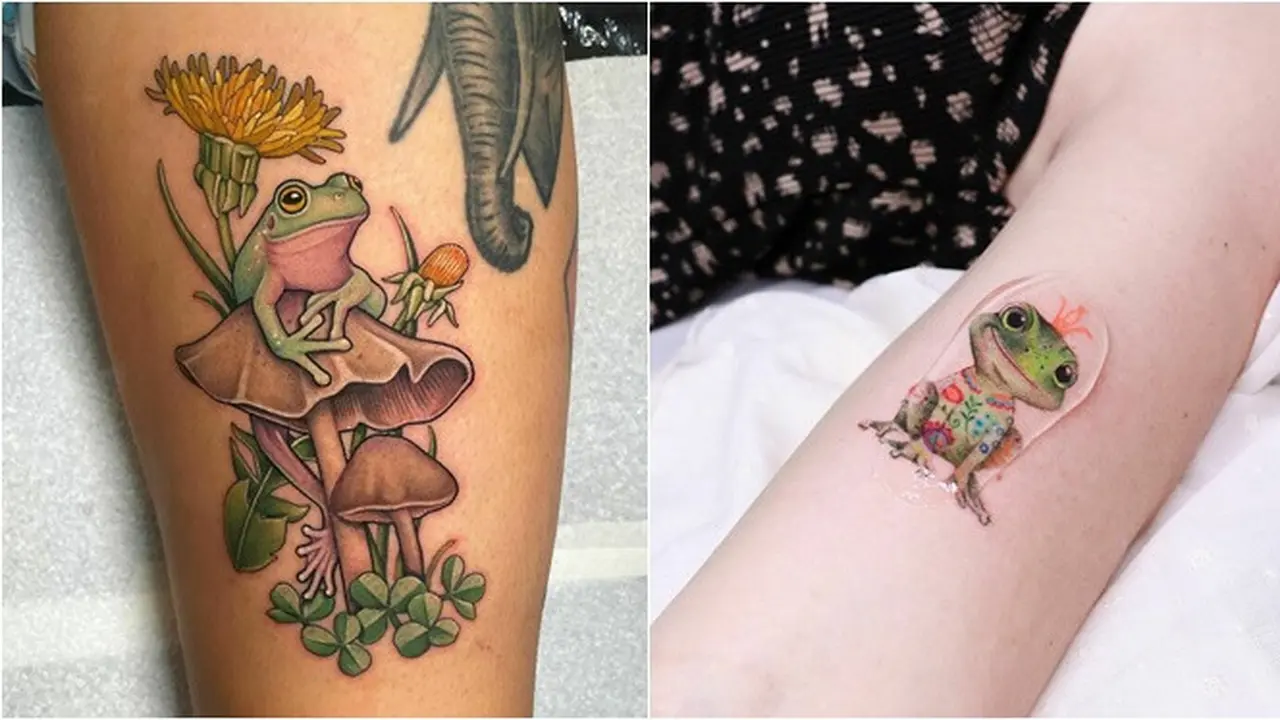 6 Potret Desain Tato Katak Ukuran Besar Vs Kecil, Sama-Sama Memukau ...