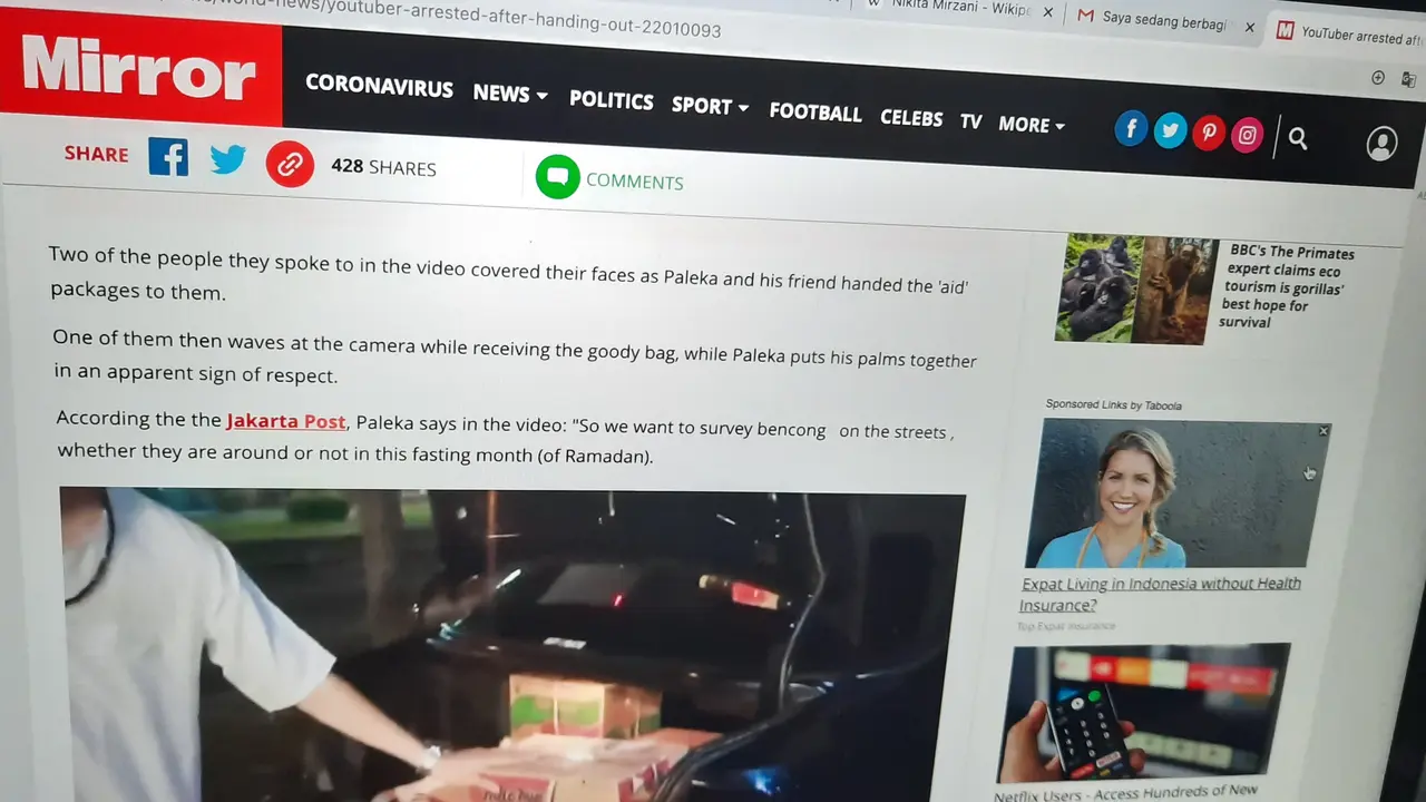 Ferdian Paleka Go International, Diberitakan Media Inggris dan Amerika ...