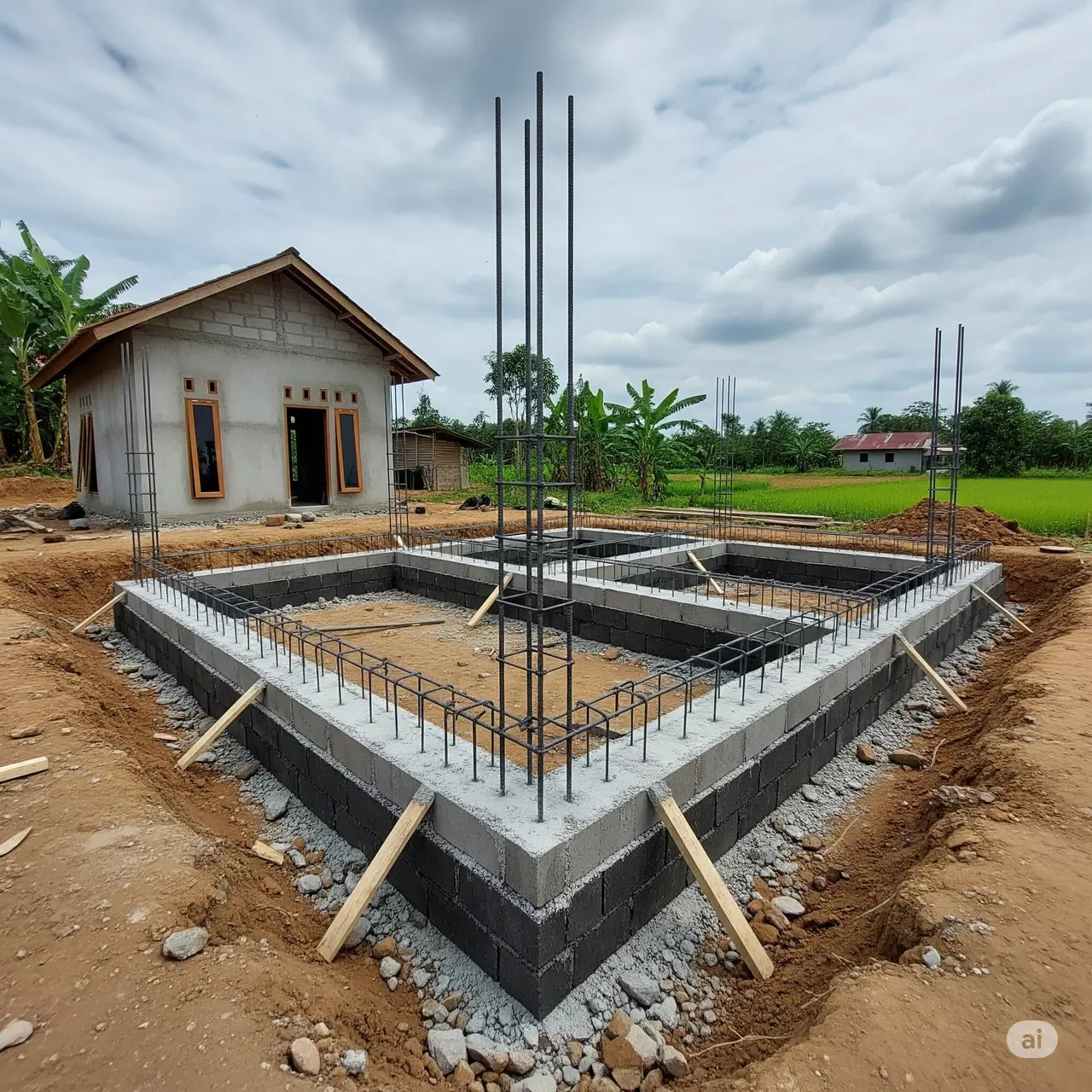 7 Macam Ukuran Pondasi Rumah Sederhana 1 Lantai untuk Setiap Kontur dan ...