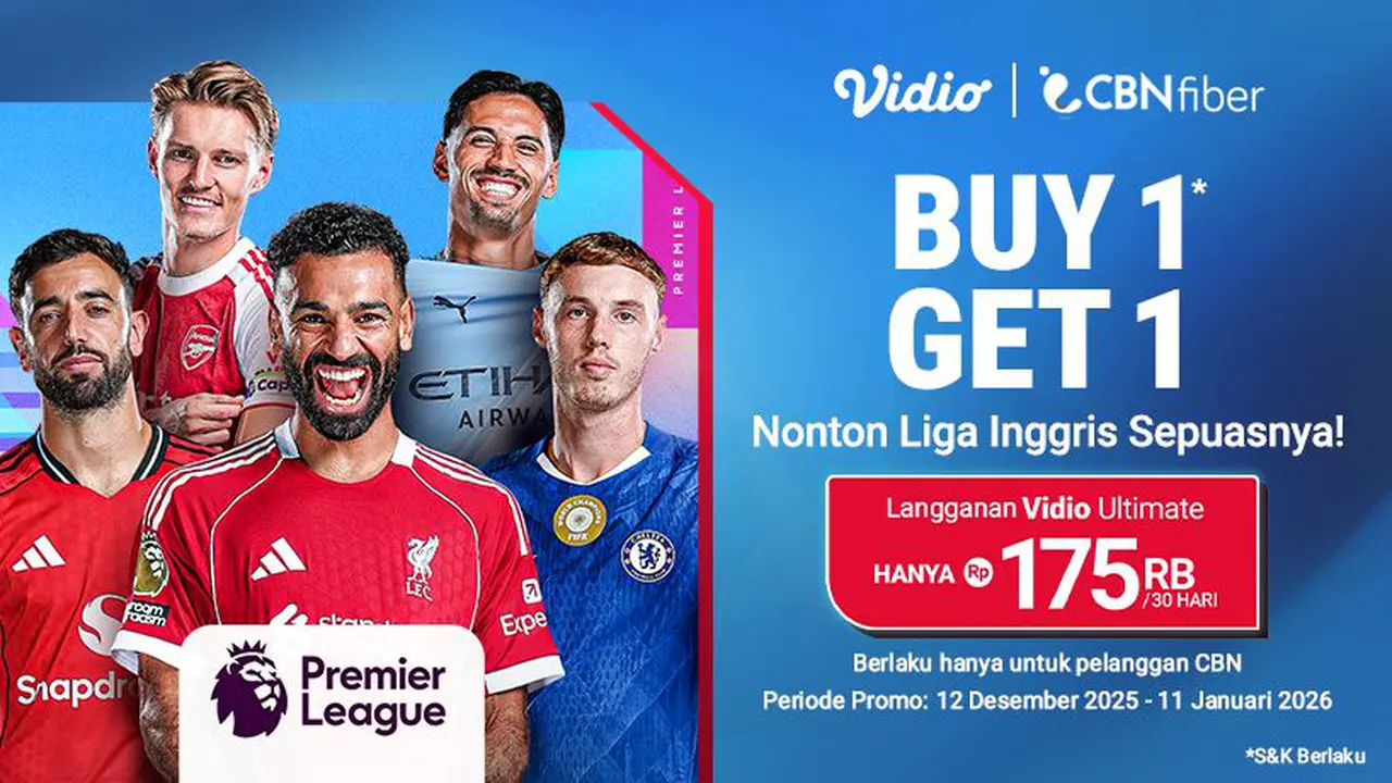 CBN Fiber Gandeng Vidio Hadirkan Hiburan Terlengkap, Gratis Akses 1 Bulan