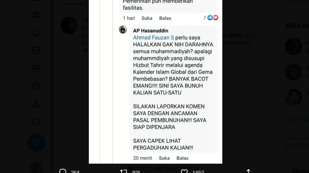 5 Fakta Viral Pesan Bernada Ancaman terhadap Muhammadiyah Diduga Dilakukan Peneliti BRIN - News ...