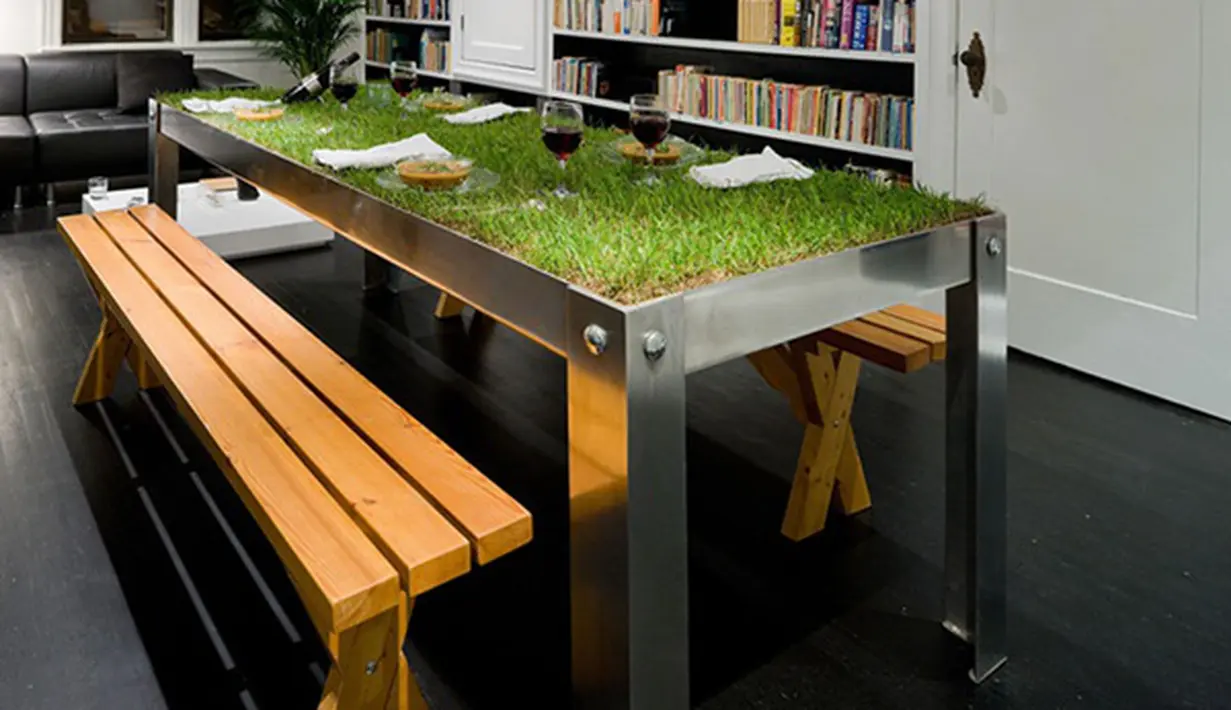 Desain Meja Super Keren Bikin Ruang Rumah Tambah Artistik