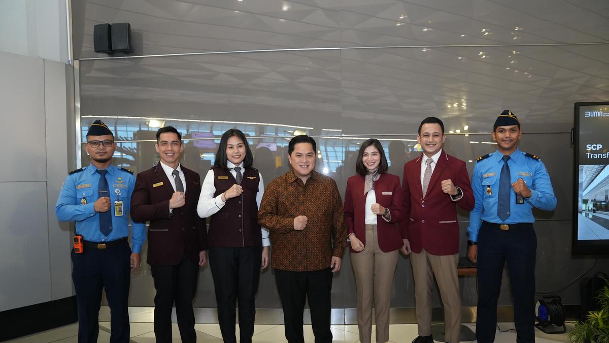 Erick Thohir Pamer Seragam untuk Avsec Bandara, Begini Tampilannya