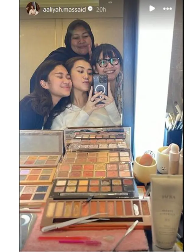 6 Potret Akrab Azizah Salsha dan Aaliyah Massaid, Pakai Busana Muslim ...