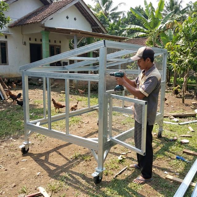 7 Model Kandang Ayam Minimalis dari Rangka Baja Ringan, Hemat Lahan dan ...