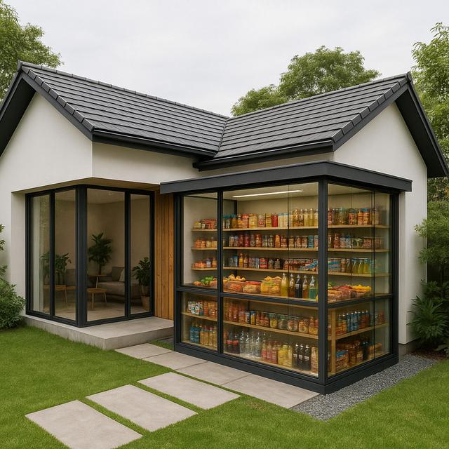 10 Model Rumah L-Shape dengan Warung Kecil di Depan, Hemat Ruang Tapi ...