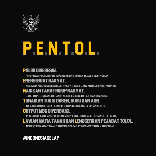 Tagar Peringatan Darurat Indonesia Gelap Trending, Tuntutannya ...