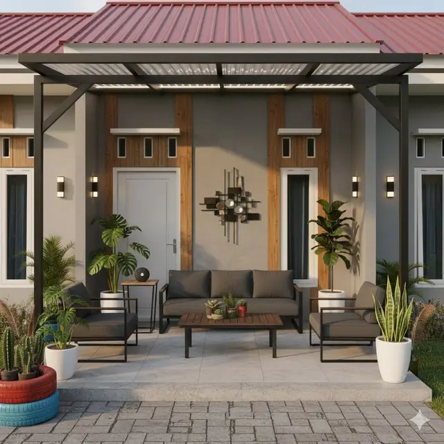 10 Pilihan Model Teras Rumah Subsidi Tipe 36 Trend 2025, Bikin Nyaman ...