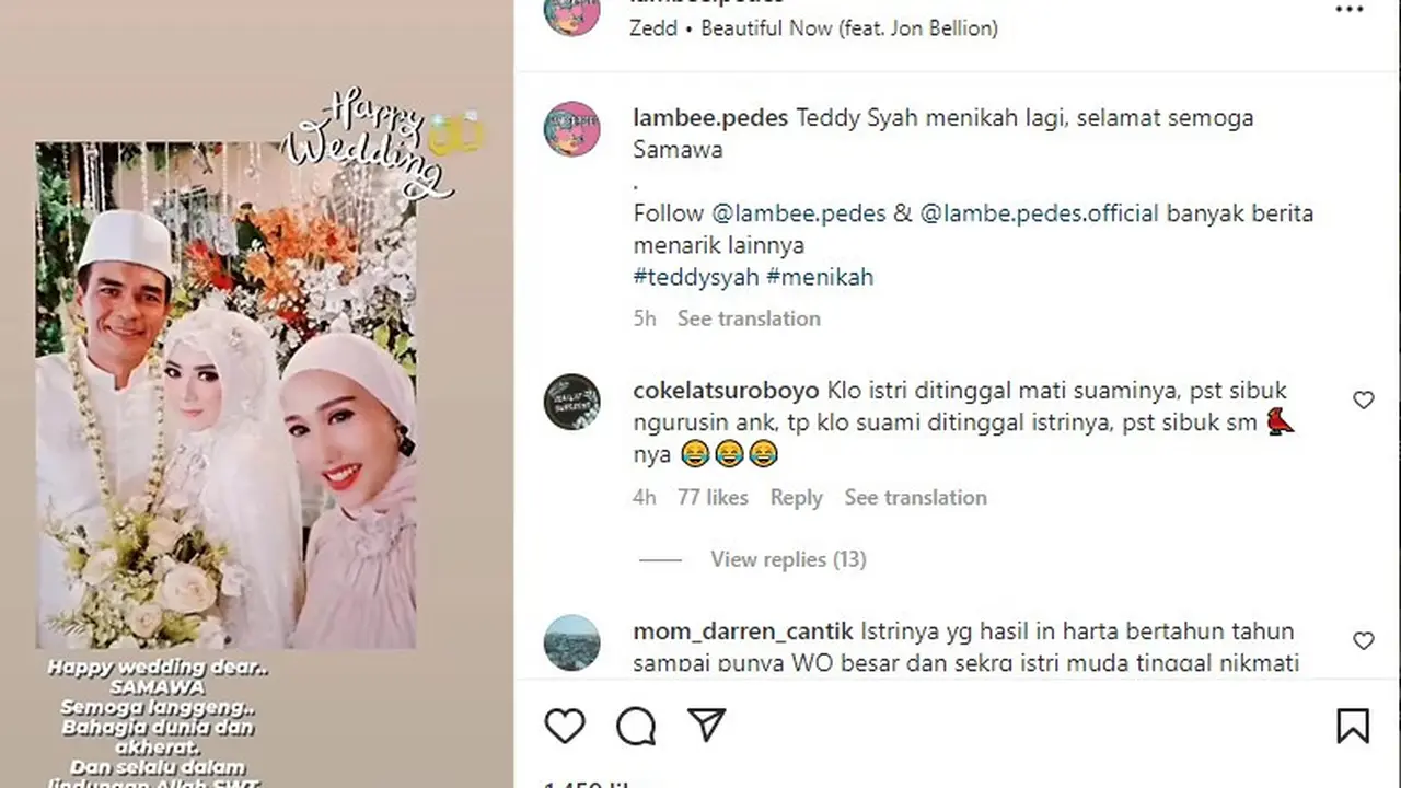 Teddy Syah, Suami Mendiang Rina Gunawan Menikah Lagi - ShowBiz Liputan6.com