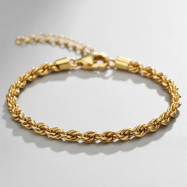 9 Model Gelang Emas Rantai Wanita Tipis Elegan, Pilihan Tampil ...