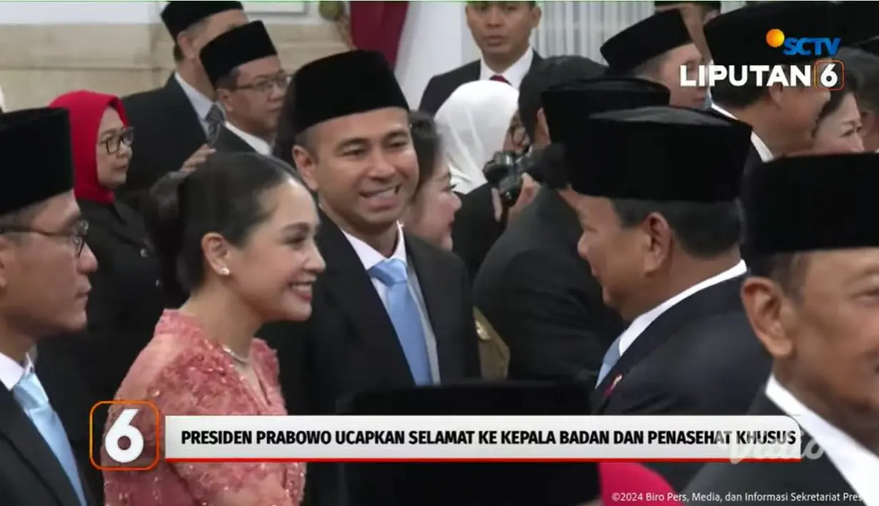 Potret Raffi Ahmad Dilantik Jadi Utusan Khusus Presiden, Nagita Slavina Mendampingi - Foto ...