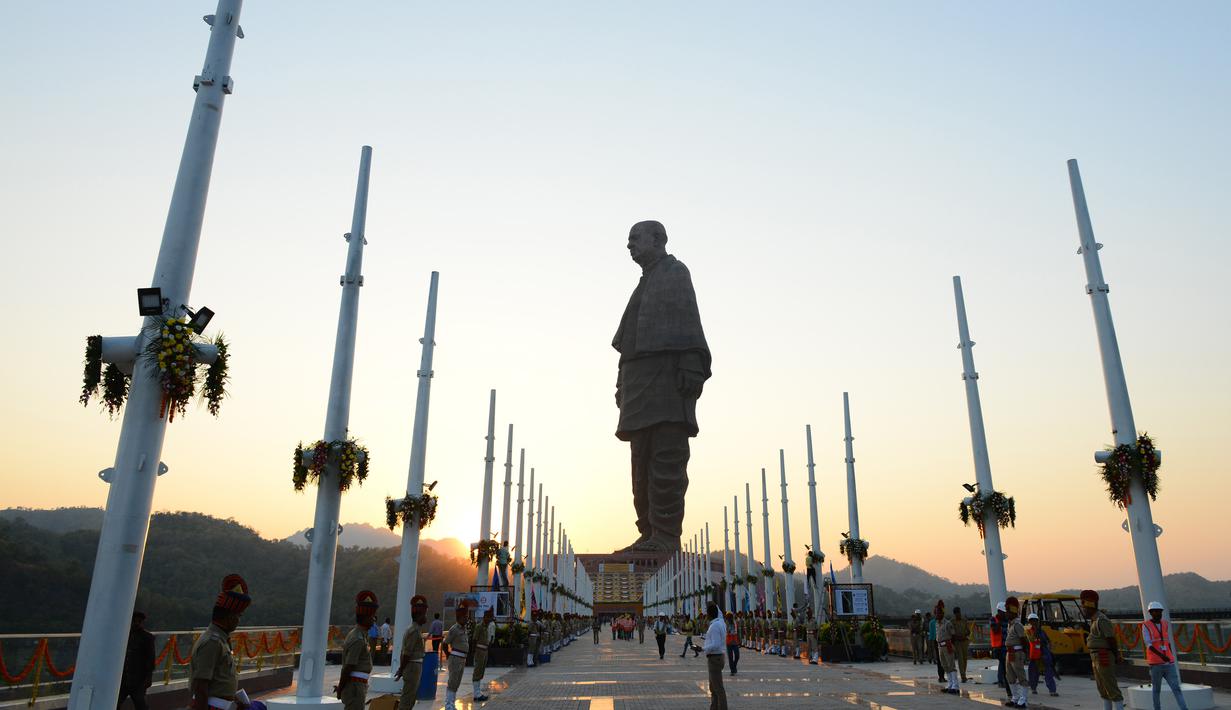 FOTO: Saingi Liberty, Monumen Sardar Patel di India Jadi Patung ...