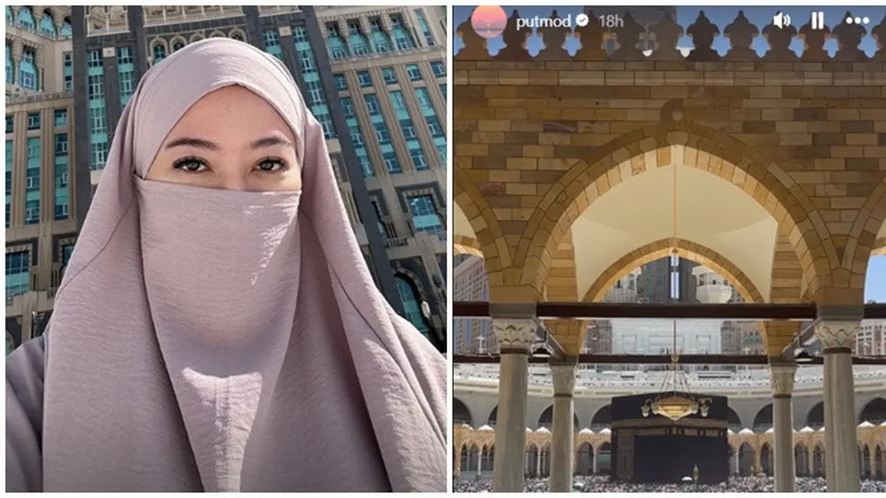 6 Potret Puteri Modiyanti di Tanah Suci, Jalani Umrah Bareng Darma ...