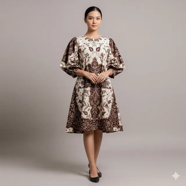 9 Model Tunik Batik Lengan Bishop Simple Tapi Mewah yang Elegan di 2025 ...