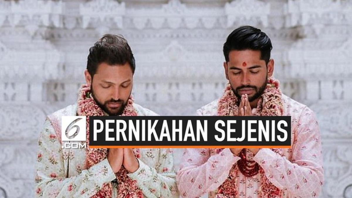 VIDEO: Pasangan Sejenis Asal India Menikah di Kuil New Jersey