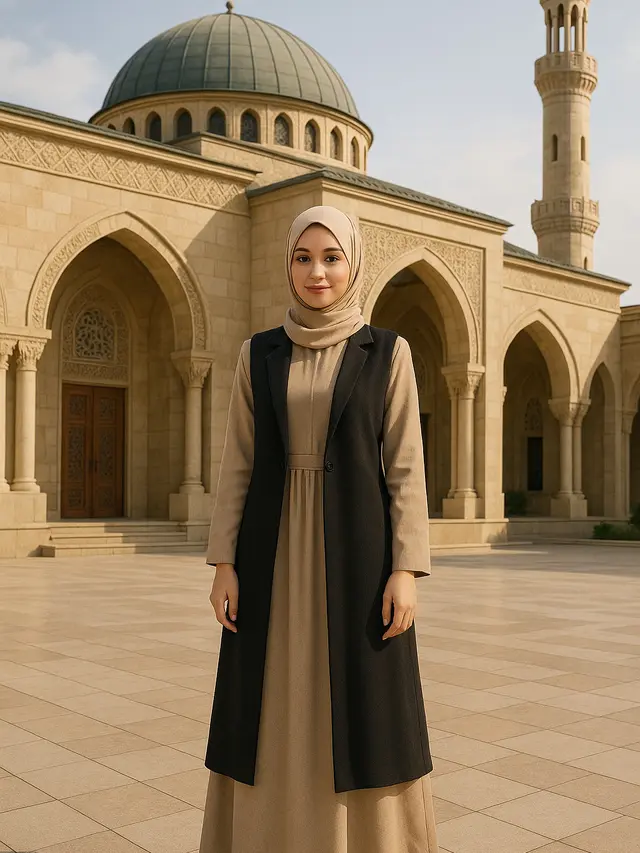 6 Outer Tanpa Lengan untuk Gamis yang Sedang Digemari di 2025 ...