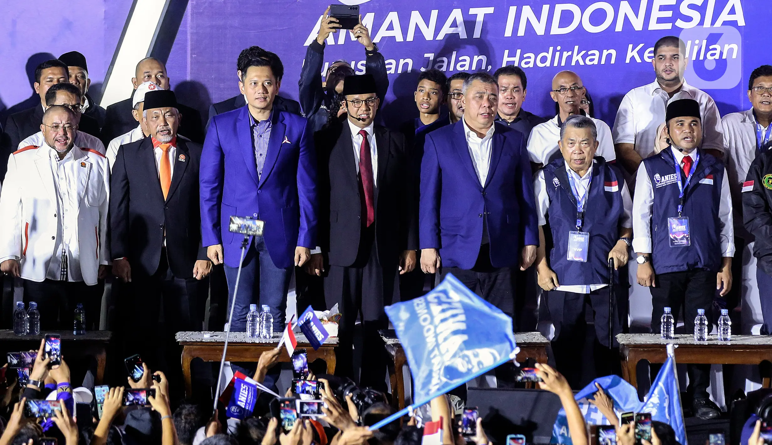 Momen Anies Baswedan Berpidato di Depan Pendukung dan Partai Politik Koalisi Perubahan - Foto ...