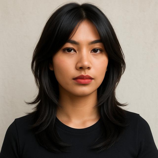 6 Model Rambut Butterfly Cut Sebahu, Jadi Tren Masa Kini