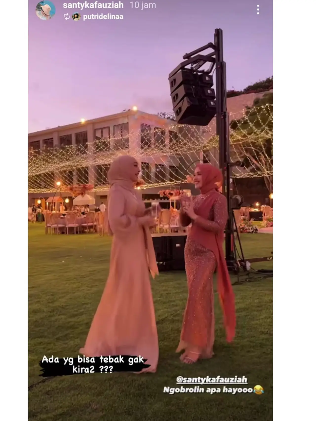 8 Potret Santyka Kekasih Sule di Resepsi Rizky Febian dan Mahalini di Bali, Memukau - Hot ...