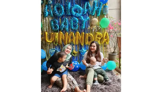 6 Momen Perayaan Ulang Tahun dan Aqiqah Anak Vicky Shu, Pakai Kostum Lucu - Hot Liputan6.com