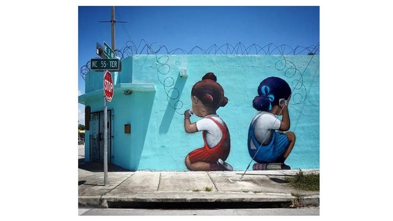 6 Karya Mural Tema Anak-Anak Ini Unik, Gambarkan Aktivitas Sehari-hari ...