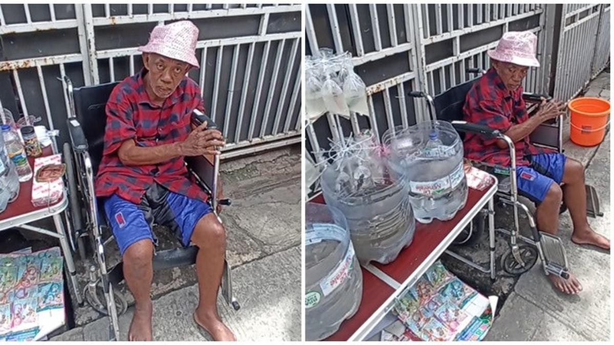 6 Potret Terbaru Pak Tarno Kondisinya Bikin Prihatin, Jualan Ikan ...