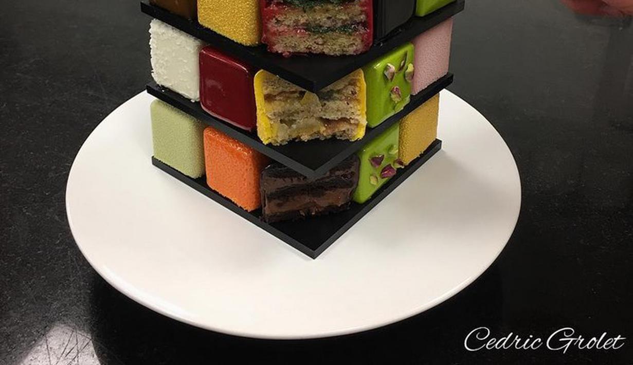 Sayang Kalau Dipotong: Cake Bentuk Rubik yang Bikin Takjub - Photo ...