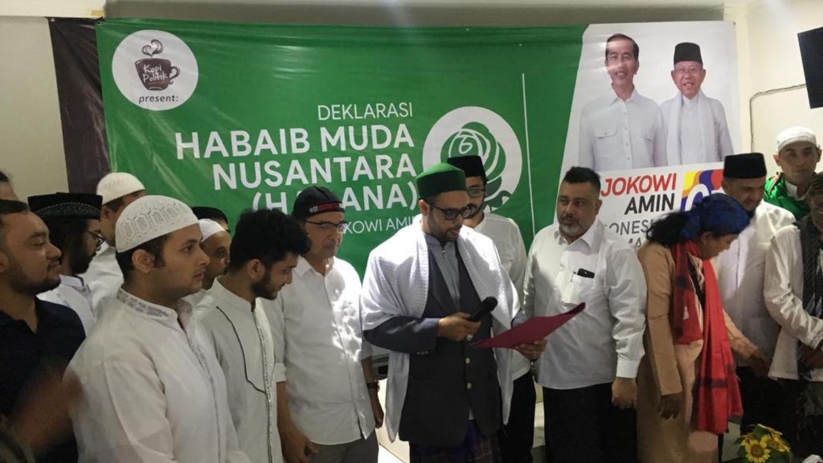 Puluhan Habib Muda Deklarasi Dukung Jokowi-Ma'ruf Amin - Pemilu ...
