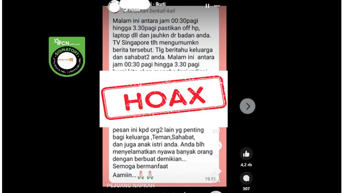 6 Hoaks Terkini yang Beredar Sepekan, Simak Faktanya