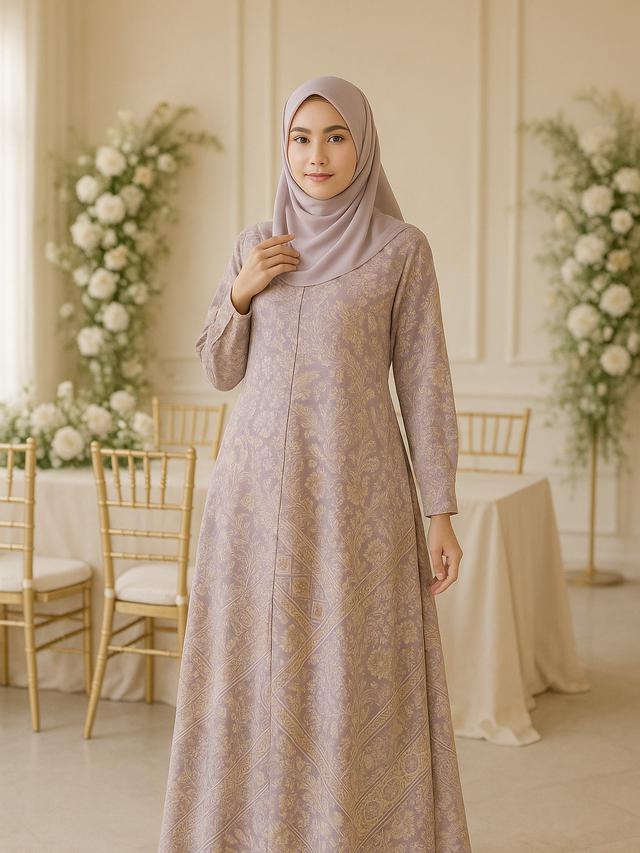 10 Model Batik Syar’i 2025 dengan Warna Pastel Favorit Hijabers, Tampil ...