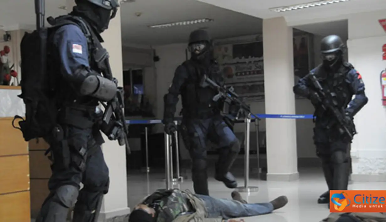 Satuan Gultor TNI Lumpuhkan Teroris - Foto Liputan6.com