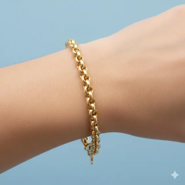 7 Gelang Emas 18 Karat Italy Model Terbaru Investasi: Kombinasi Gaya ...