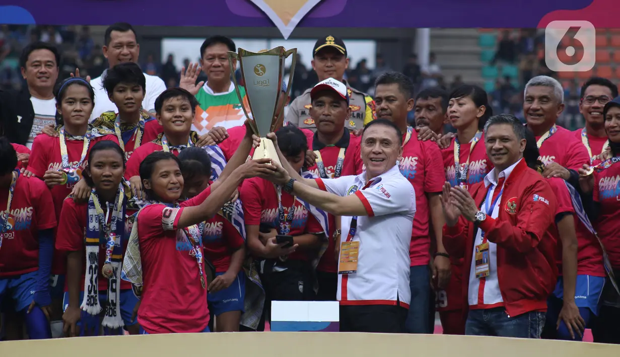 FOTO: Persib Putri Kampiun Liga 1 Putri 2019 - Foto Liputan6.com