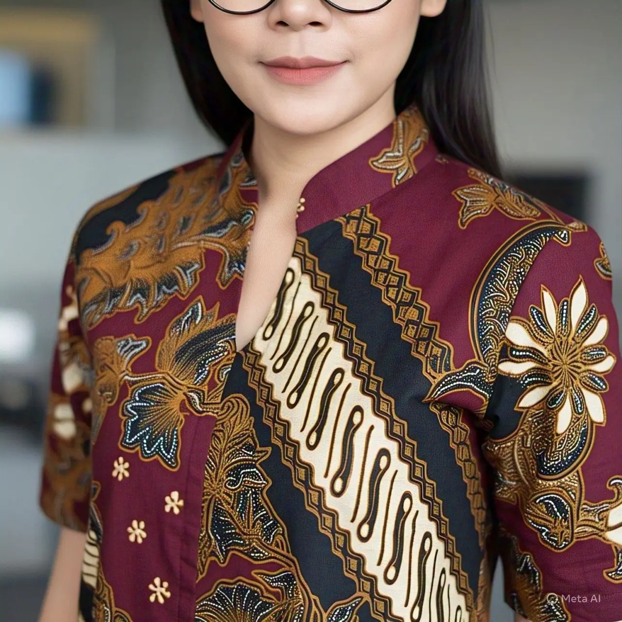 Rekomendasi 7 Model Baju Batik Atasan Wanita Kantor Elegan, Kombinasi ...