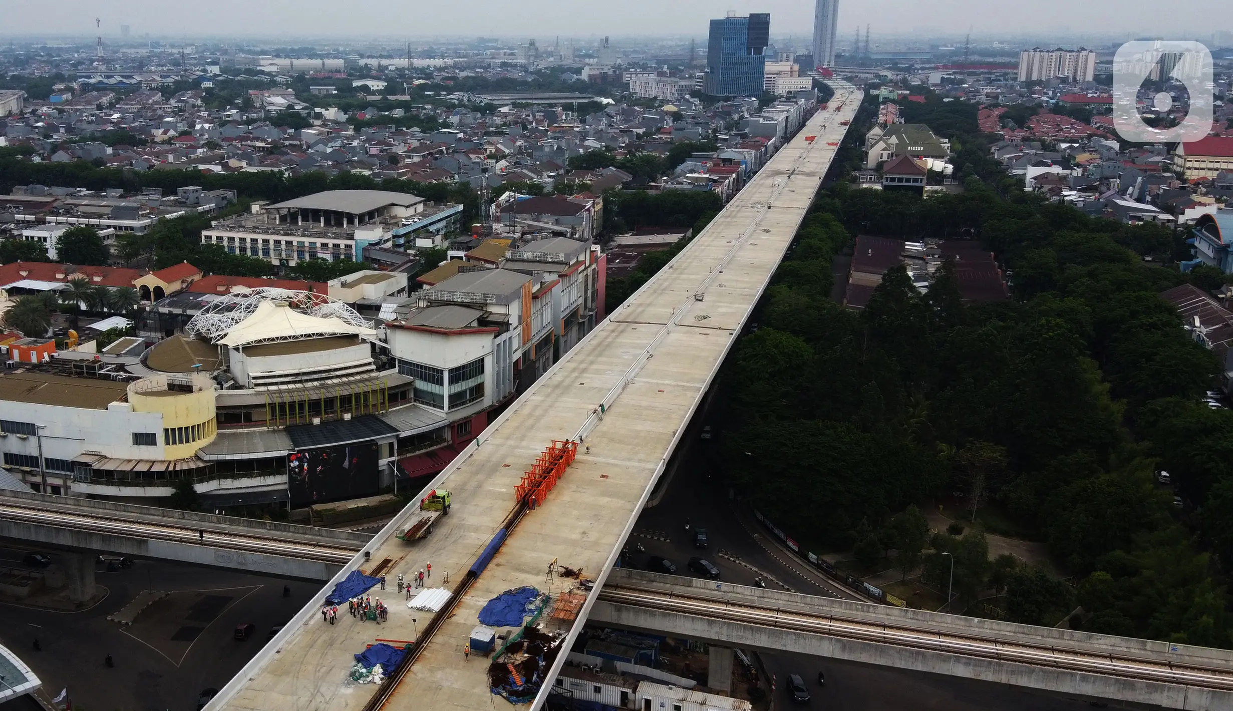FOTO: Progres Proyek Tol Layang Dalam Kota Jakarta - Foto Liputan6.com