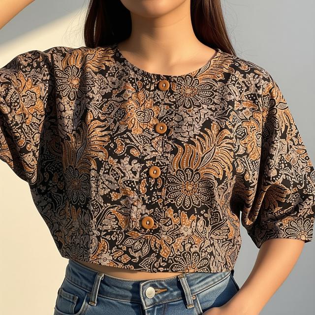 9 Model Batik Lengan Dolman Crop Top Santai, Pilihan Gaya Kekinian ...
