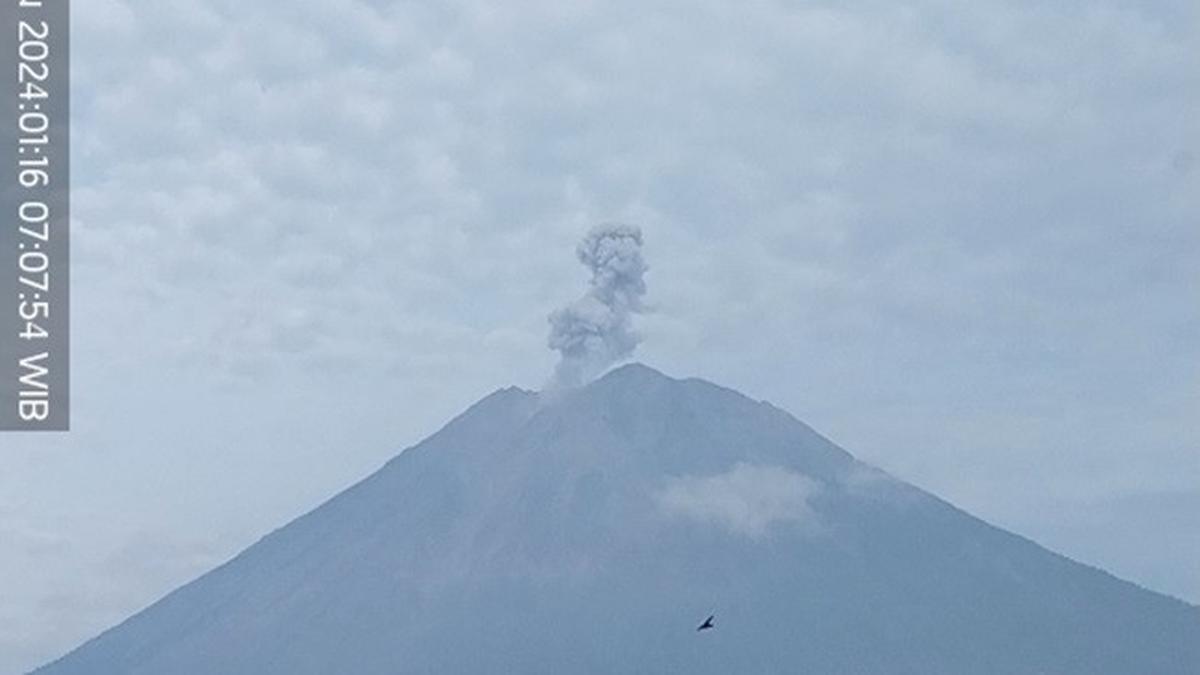 Gunung Semeru Erupsi Selasa Pagi 16 Januari 2024, Semburkan Abu Vulkanik 1.000 Meter - Regional ...