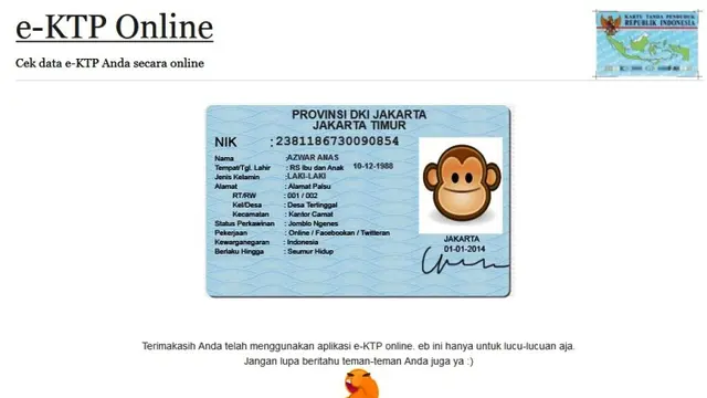 Maksud Hati Cek E-KTP Apa Daya Ternyata Webnya Palsu - Citizen6 ...