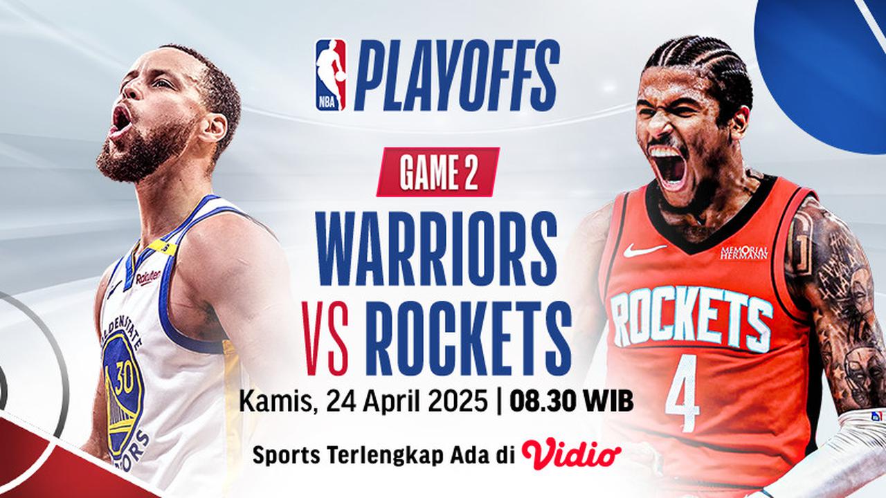 Jadwal dan Siaran Langsung NBA Playoffs Game 2: Warriors vs Rockets di ...