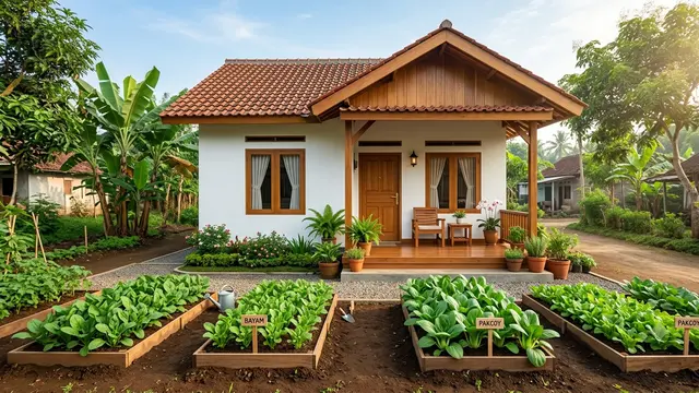 9 Inspirasi Rumah Desa dengan Kebun Mini yang Bisa Menghemat ...