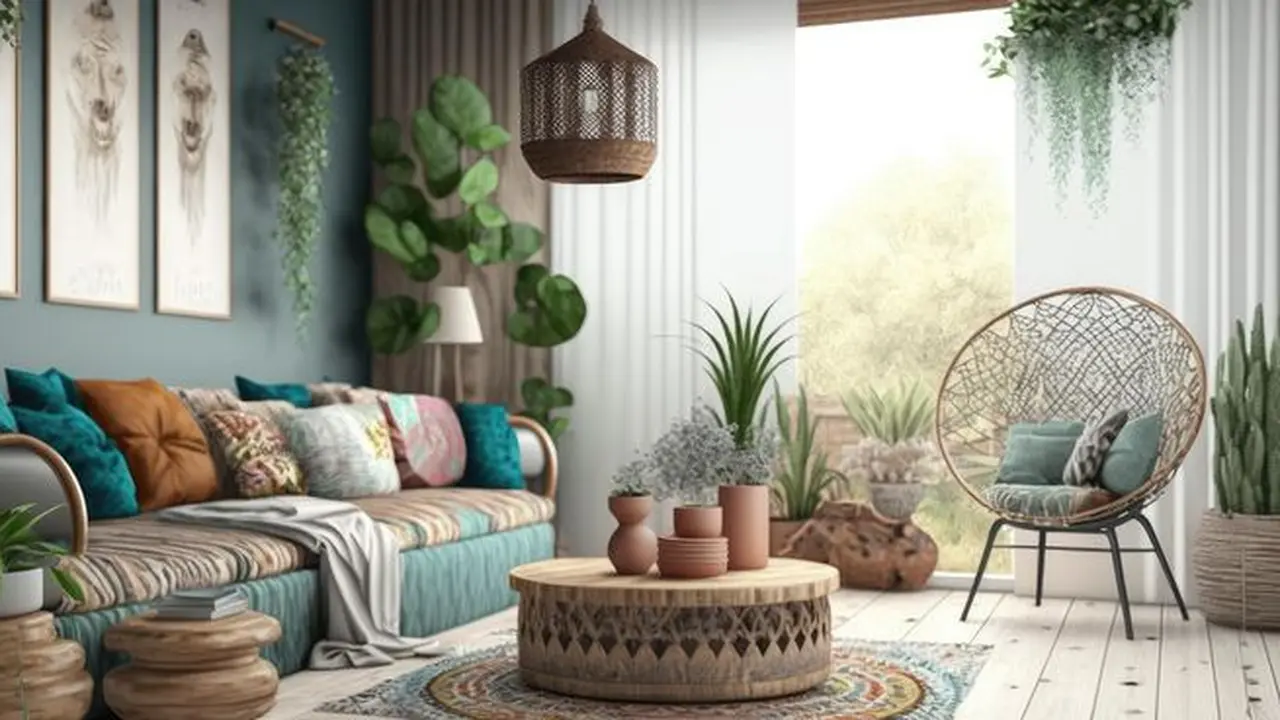 7 Desain Ruang Tamu Tipe Bohemian Ini Bisa Jadi Inspirasi, Cantik dan ...