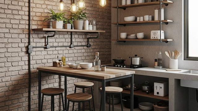 8 Desain Dapur Ala Kafe Kecil dengan Meja Bar Mini, Kekinian, Hemat ...